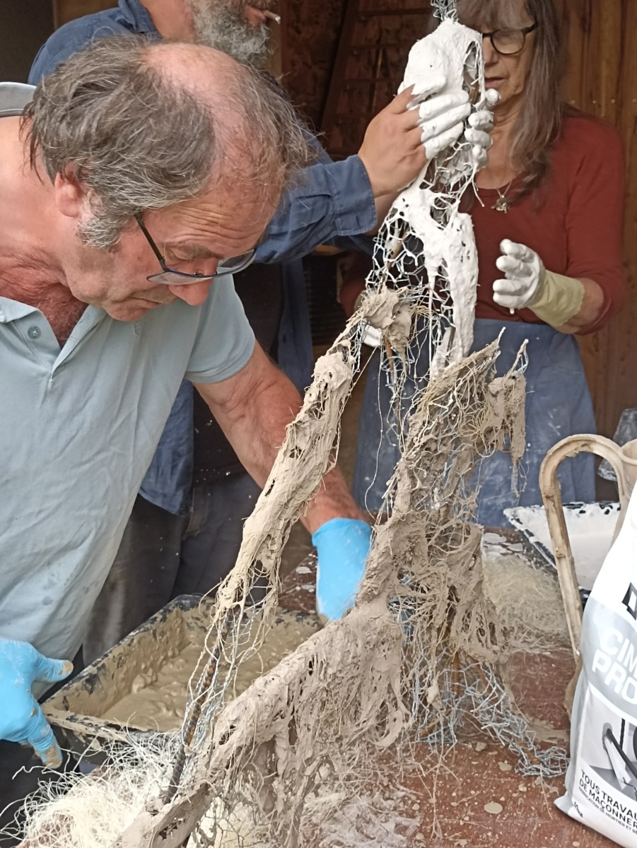 Modelage sur structure grillagée | L'Abbadiale